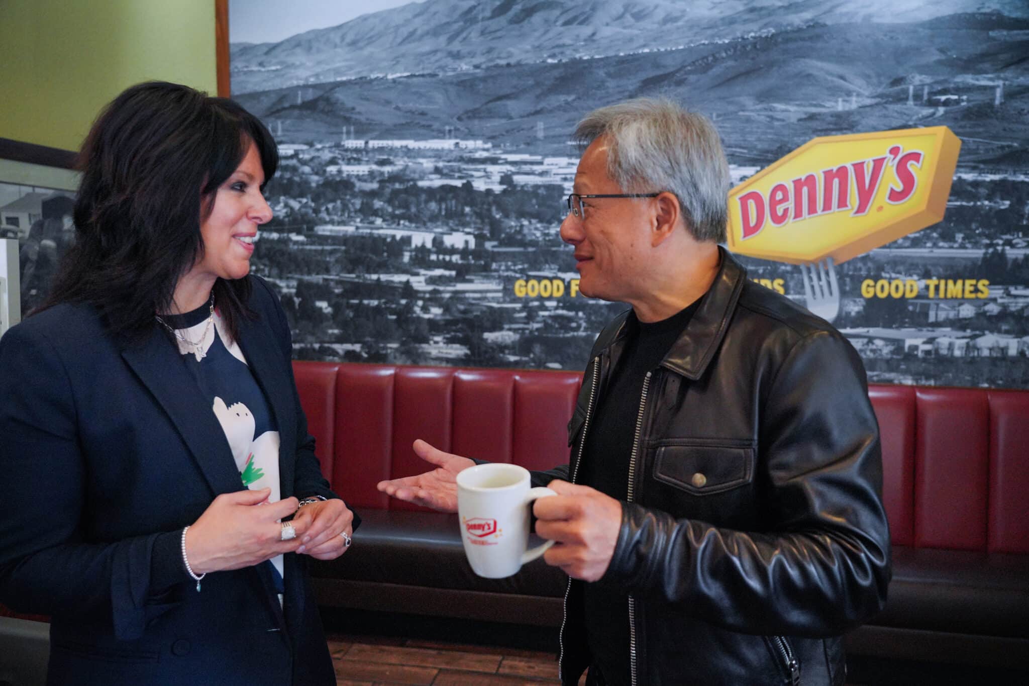 NVIDIA 创始人兼首席执行官黄仁勋重返万亿美元构想的诞生地—— 丹尼餐厅 | NVIDIA 英伟达博客